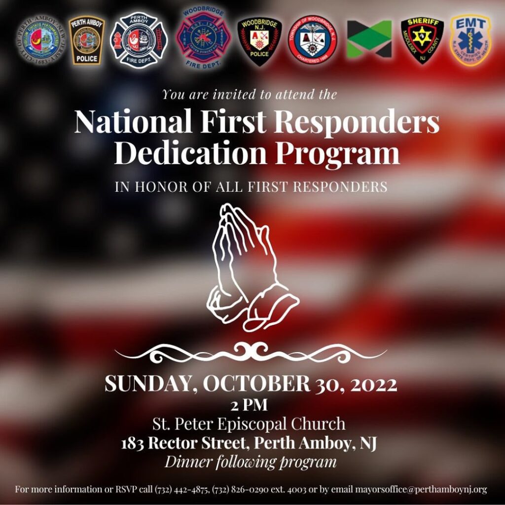 National First Responders Dedication Program - Perth Amboy Now